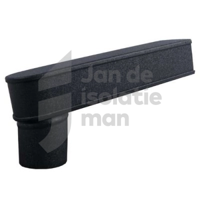 Vestis Stadsuitloop Alu 60x100 3D RAL 7016 ø100mm | Jan de Isolatieman